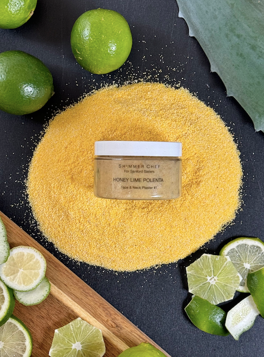 Honey Lime Polenta Face and Neck Plaster – Shimmer Chef